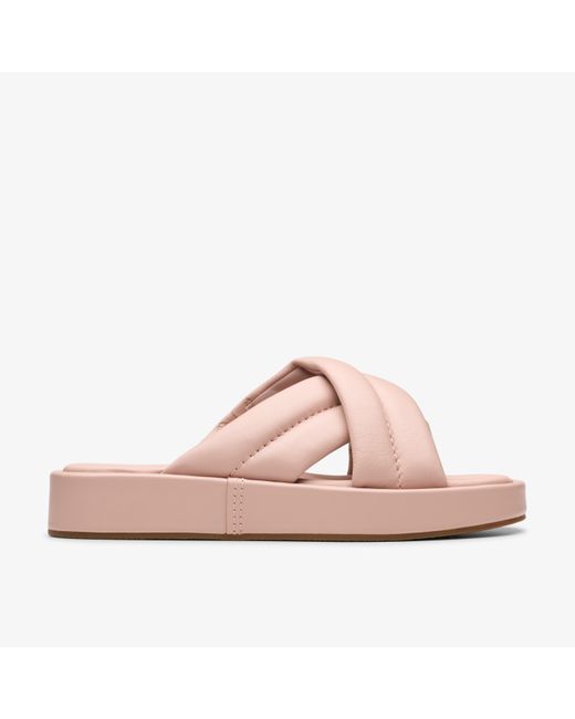 Clarks Alda Glide Light Lea Sandals in Pink | Lyst UK