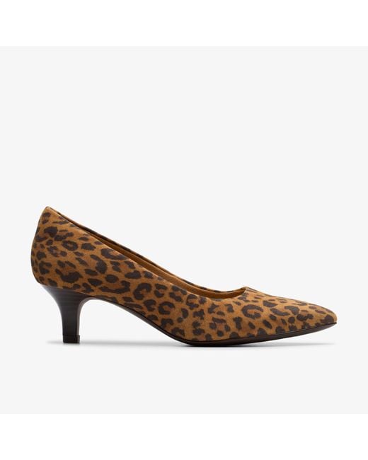 Clarks Shondrah Jade Leopard Print Shoes in Brown | Lyst UK
