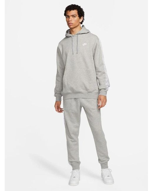 Nike Aries Tape Fleece Hooded Tracksuit in Grey for Men | Lyst UK