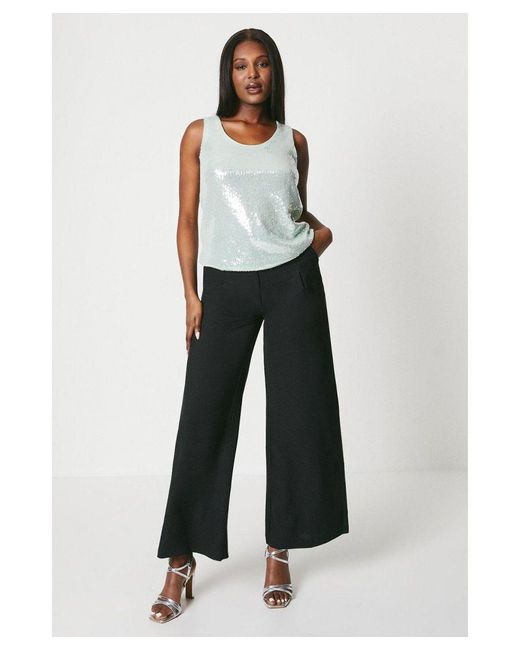 Coast Bow Back Sequin Shell Top in White | Lyst UK