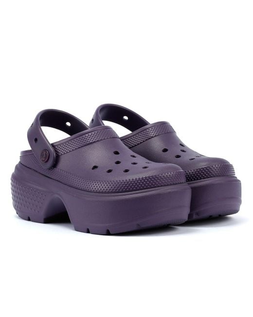 Crocs™ Stomp Dark Iris Clogs in Purple | Lyst UK