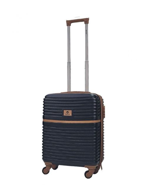Infinity Leather Hardshell Cabin Robust 4 Wheel Abs Luggage Travel Bag ...