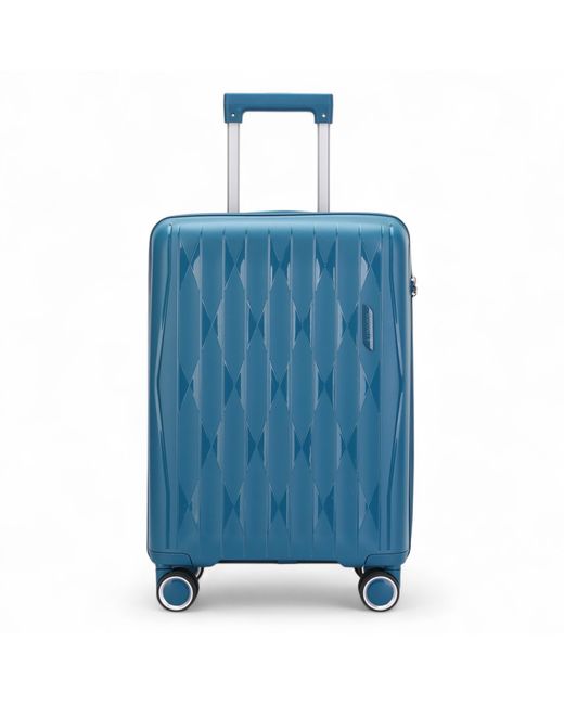Infinity Leather Robust Hard Shell Cabin Suitcase Tsa Luggage Suitable ...
