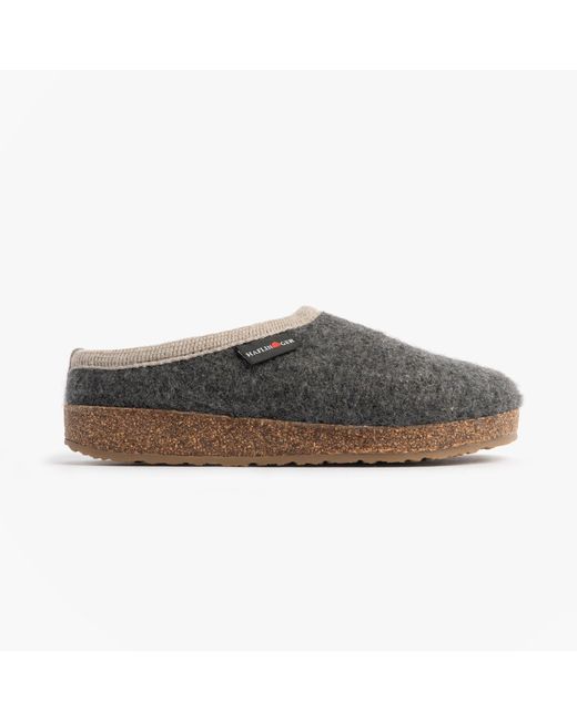 Haflinger Panda Felt Clogs Anthracite in Grey | Lyst UK