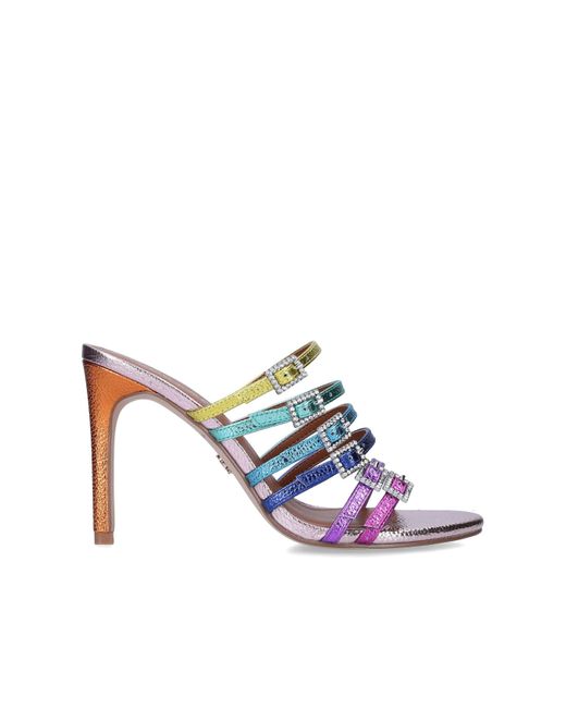 Kurt Geiger Leather Pierra Mule Sandals in White | Lyst UK