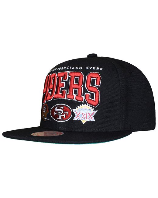Mitchell & Ness Nfl San Francisco 49Ers Champ Stack Cap in Black for ...