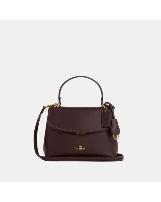 COACH Emory Top Handle in Brown | Lyst UK