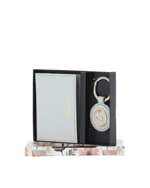 Ashwood Leather Elegant Real Card Holder & Key Ring Set in Black | Lyst UK