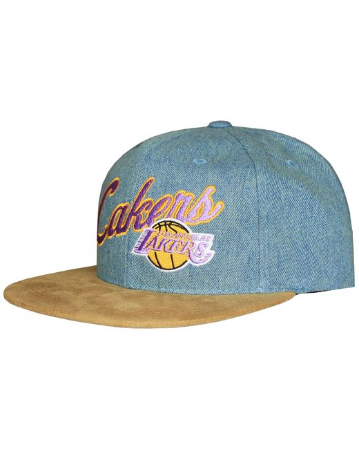 Mitchell & Ness Nba Los Angeles Lakers Script Cap in Blue for Men | Lyst UK