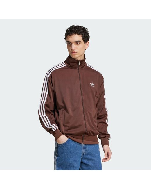adidas Originals Adicolor Classics Firebird Track Top in Brown for Men ...
