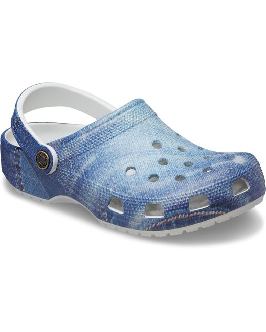 Crocs™ Classic Denim Clogs in Blue | Lyst UK