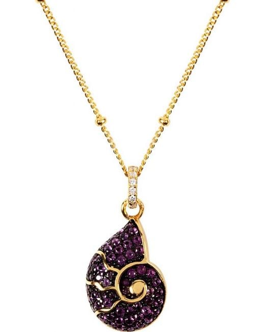 Disney C902875Yzml-P-Ph Ladies Ursula Sea Shell Necklace in Metallic ...