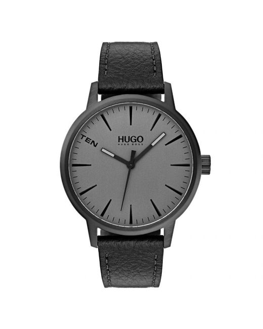 BOSS Stand Watch 1530074 Leather (Archived) in Grey for Men | Lyst UK