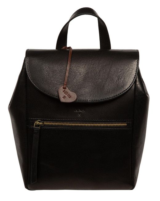 NiNa Amora 'Fabiana' Leather Backpack in Black | Lyst UK