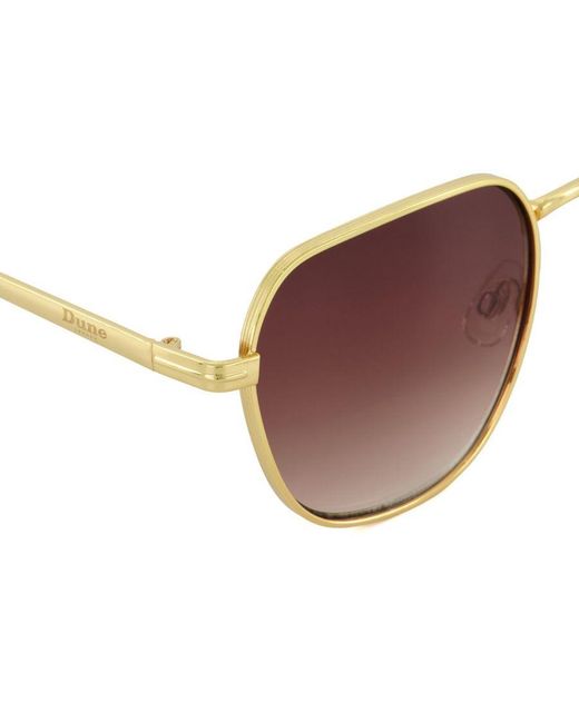 Dune Giordanno Metal-Frame Sunglasses in Brown | Lyst UK