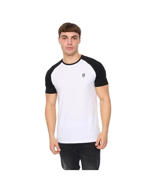 Crosshatch Remison T-Shirt Cotton in White for Men | Lyst UK