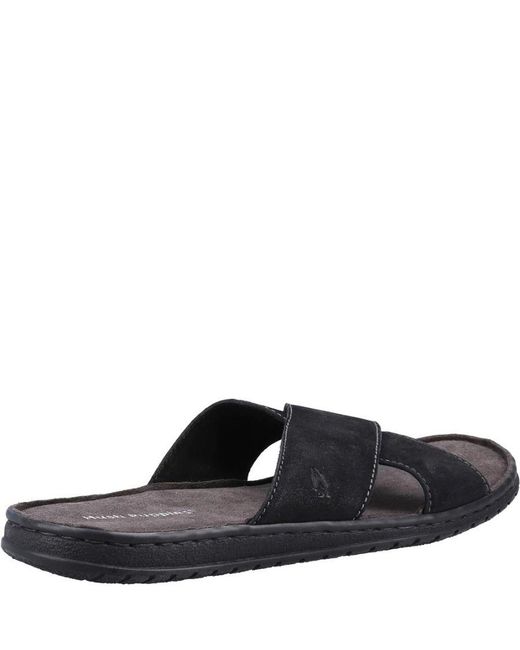 Hush Puppies Nile Crossover Leather Sandals in Black for Men | Lyst UK