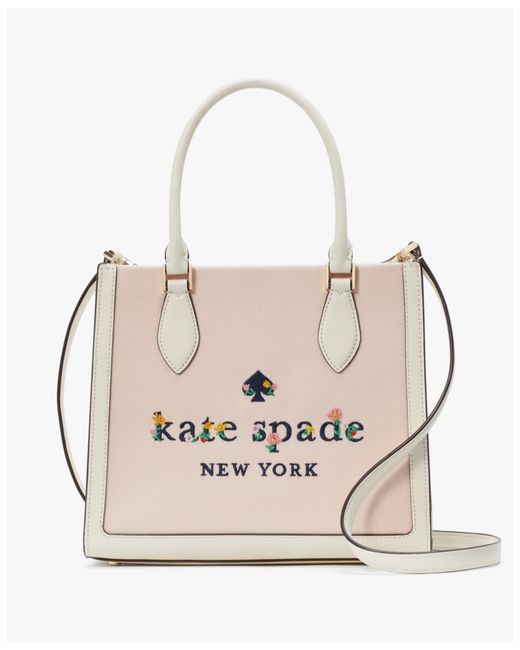 Kate Spade Ellie Garden Logo Small Tote in Natural | Lyst UK