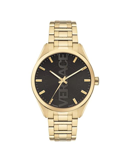 Versace V-Vertical Watch Ve3H00622 Stainless Steel in Metallic for Men ...