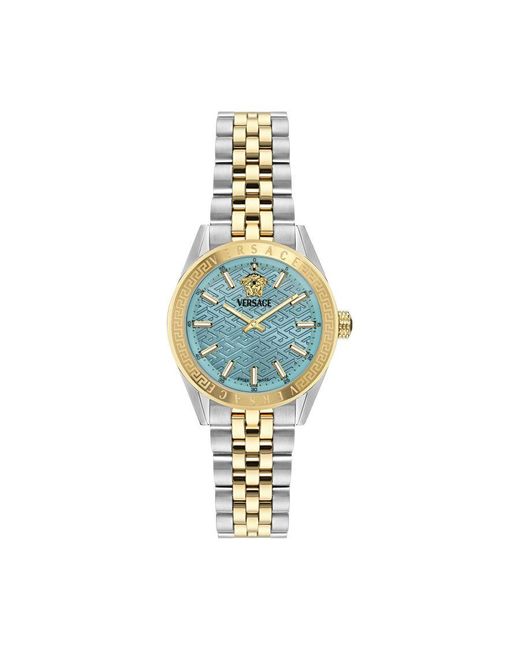 Versace V-Code Watch Ve8I00524 Stainless Steel (Archived) in Metallic ...