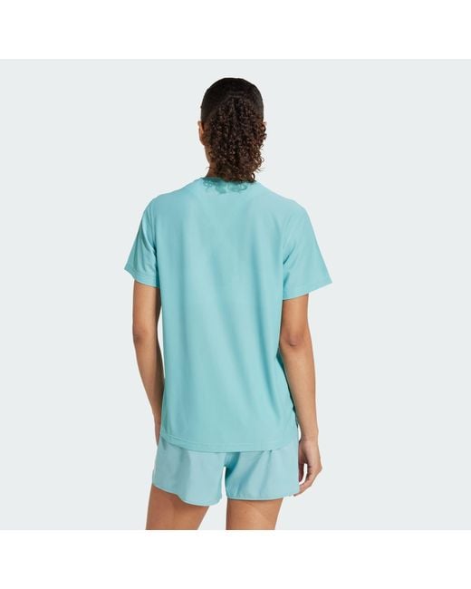 adidas Originals Own The Run Tee in Blue | Lyst UK