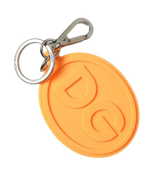 Dolce & Gabbana Dg Keychain Silicone Model in Orange | Lyst UK