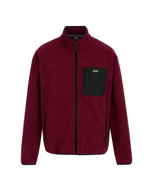 Regatta Frankie Full Zip Fleece Jacket (Dark) in Red for Men | Lyst UK