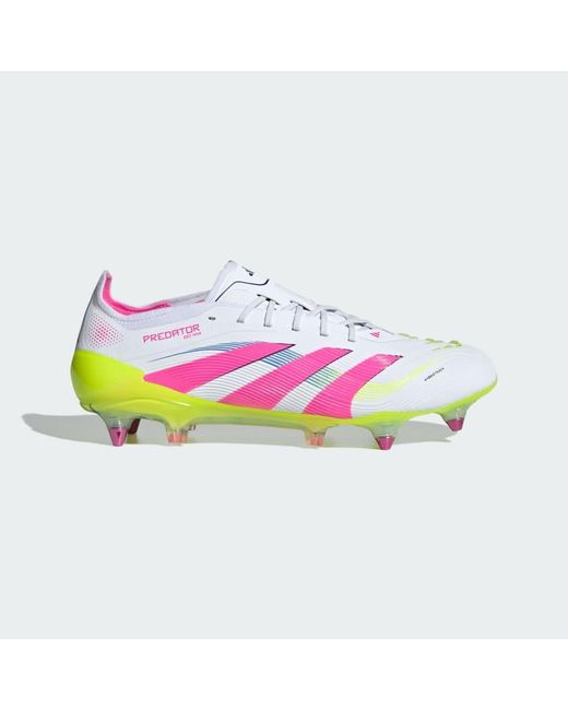 adidas Originals Predator Elite Soft Ground Boots in White | Lyst UK
