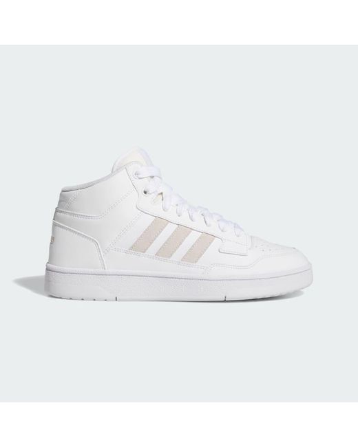 adidas Rapid Court Mid Shoes in White for Men | Lyst UK
