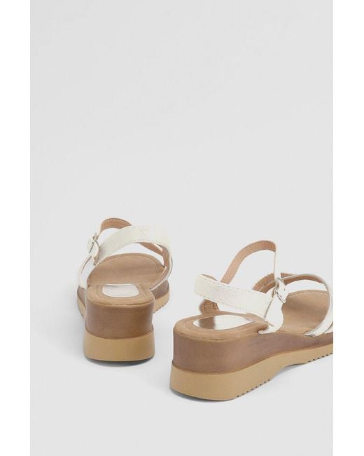 Good for the Sole Bella Flexisole Faux Leather Mix Cross Straps ...