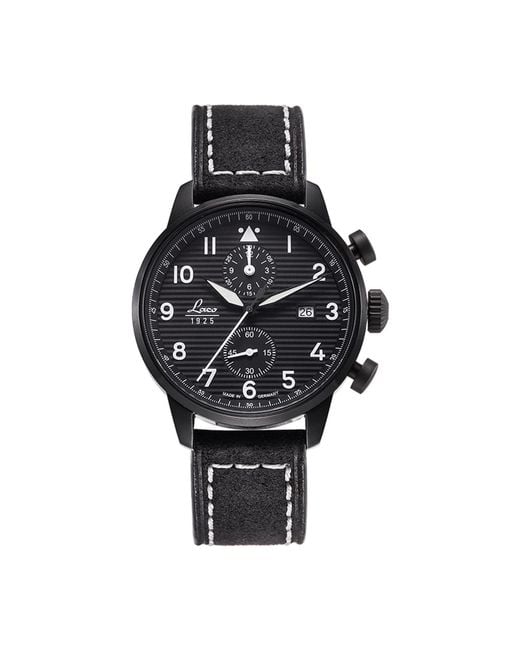 Laco Big Pilot Watch Vintage Chronograph Aviator With Dial Analogue ...