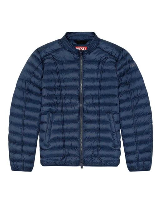 DIESEL Adult Quilted Jacket in Blue | Lyst UK