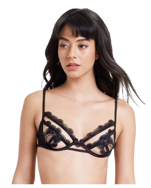 Bluebella Ember Open Cup Bra in Black | Lyst UK