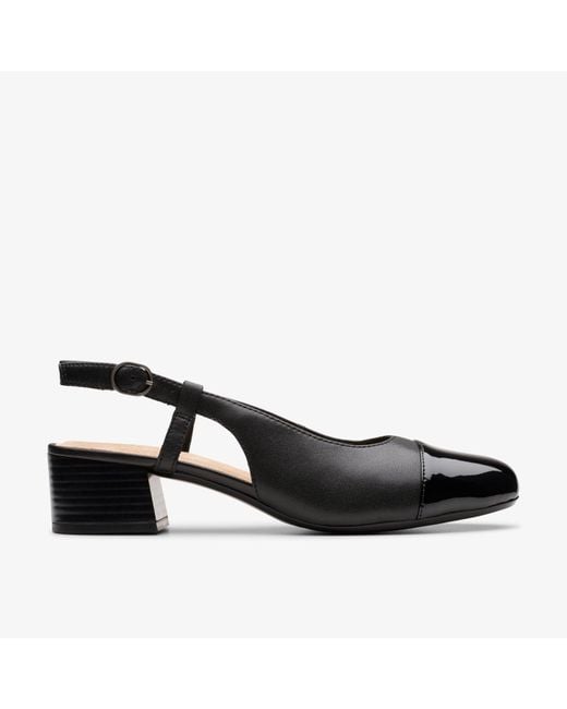Clarks Marilyn Rose Combi Shoes in Black | Lyst UK