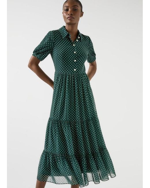 LK Bennett Dr Rumi Dress in Green | Lyst UK