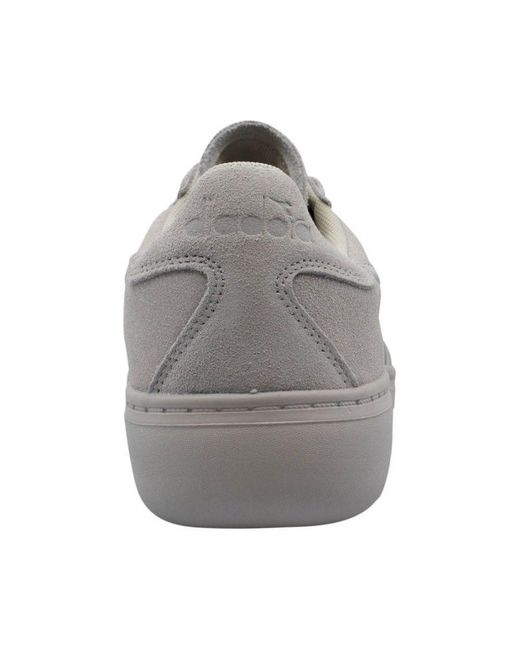 Diadora B Elite Wide Trainers Nubuck Leather in Grey for Men | Lyst UK