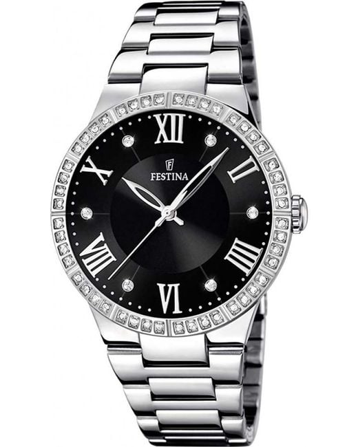 Festina F16719-2 Ladies Boyfriend Watch in Grey | Lyst UK