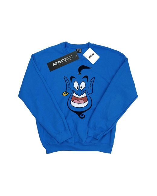 Disney Aladdin Genie Face Sweatshirt (Royal) in Blue for Men | Lyst UK