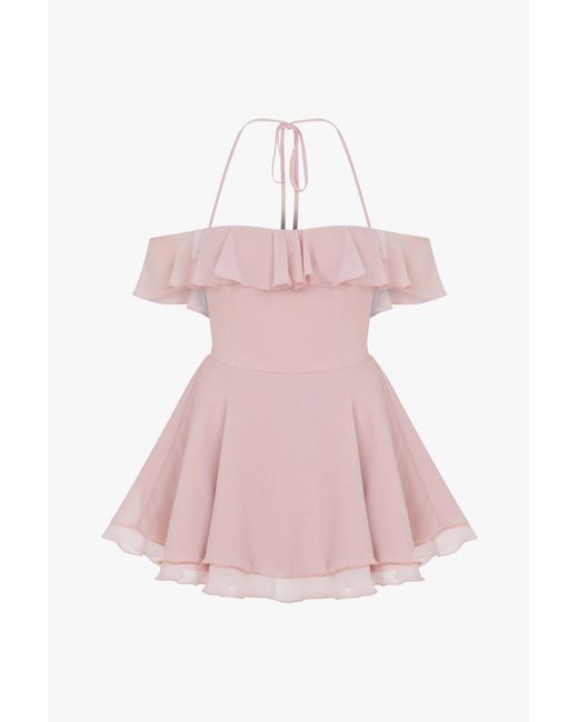 NAZLI CEREN Evie Mini Dress in Pink | Lyst