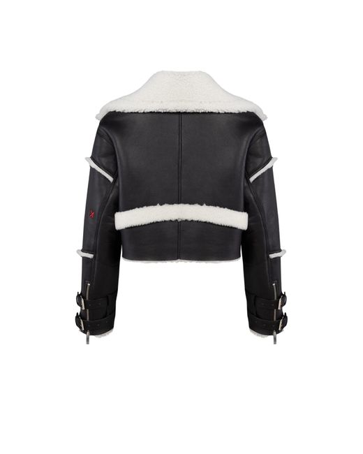 Pcfg Your *Itch Furry Leather Jacket in Black | Lyst