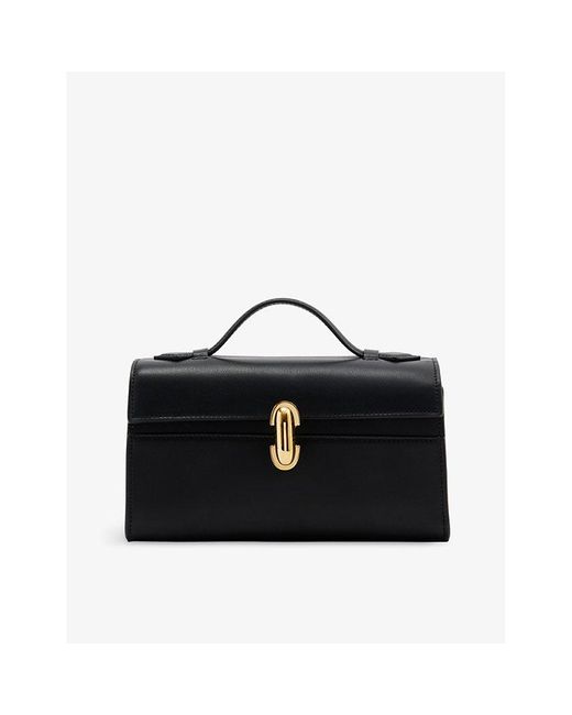 SAVETTE Symmetry Pochette Leather Bag in Black | Lyst