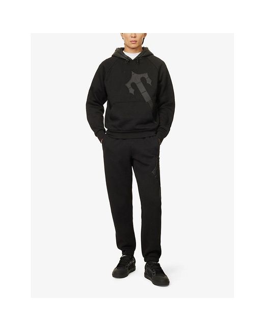 Trapstar Irongate Brand-Patch Straight-Leg Cotton-Blend Jersey Jogging ...
