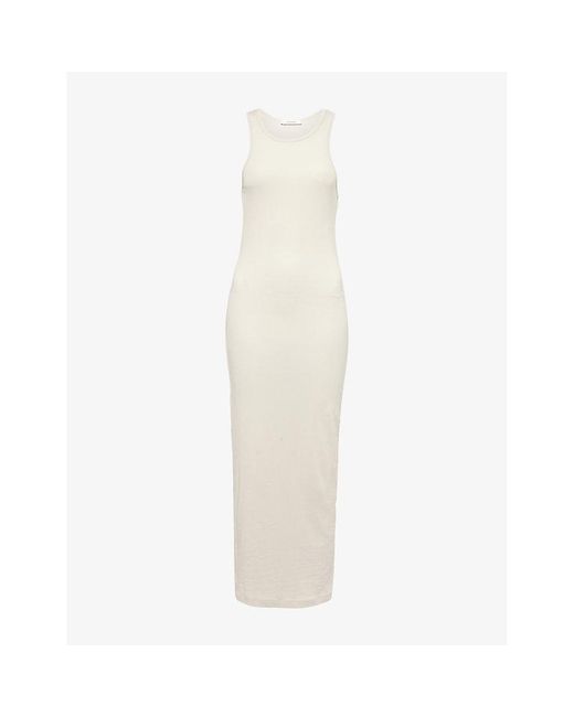 Entire studios Muscle Tank Stretch-Cotton Midi Dress in White | Lyst UK