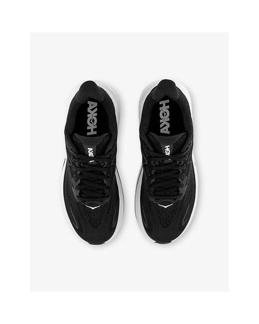 Deckers Hoka Clifton 10 Mesh Low-Top Trainers in Black | Lyst UK