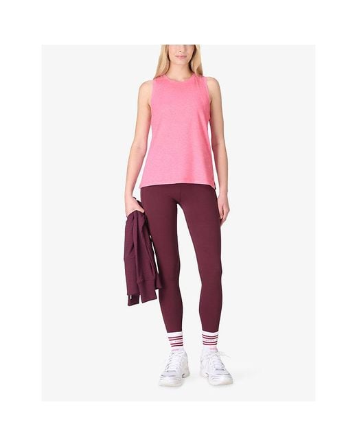 Sweaty Betty Soft Flow Studio Tank Top in Pink | Lyst UK