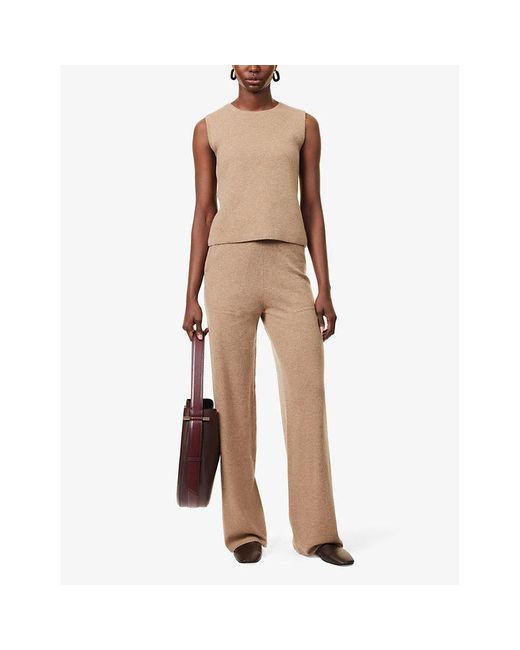 Max Mara Rino Relaxed-Fit Wide-Leg Wool And Cashmere-Blend Trousers in ...