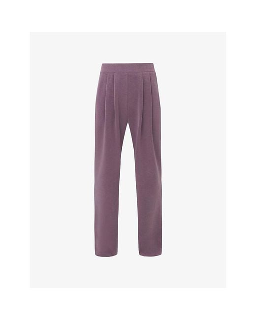 Sweaty Betty Sand Wash Wide-Leg Stretch-Woven Trousers in Purple | Lyst UK