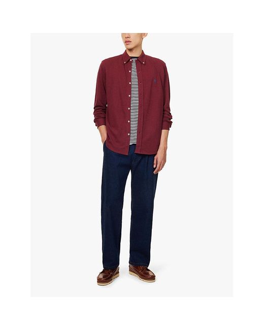 Polo Ralph Lauren Button-down Collar Embroide Branding Regular Fit ...