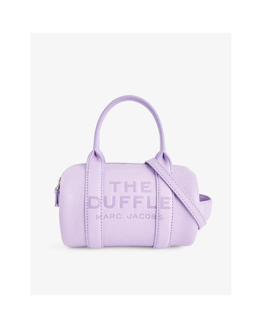 Marc Jacobs The Mini Duffle Leather Crossbody Bag in Purple | Lyst ...