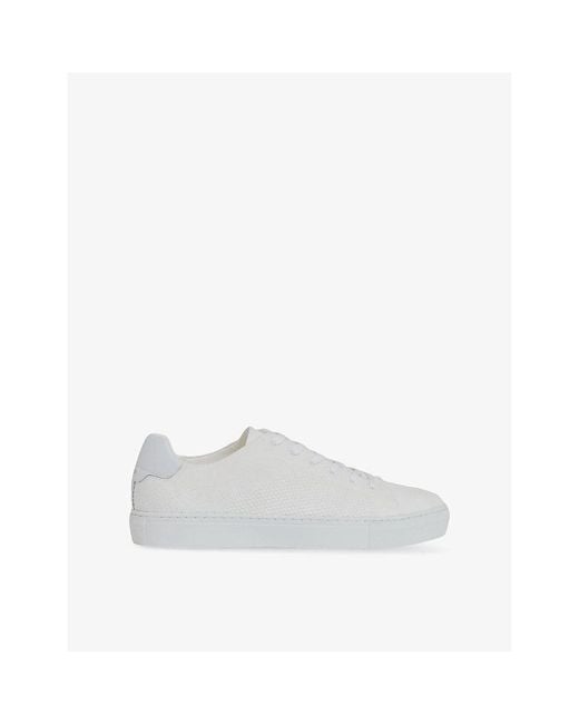 Reiss Finley Knit Low-Top Trainers in White for Men | Lyst